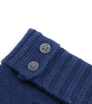 Ralph Lauren Wool-cashmere Polo Bear Dog Sweater - Navy