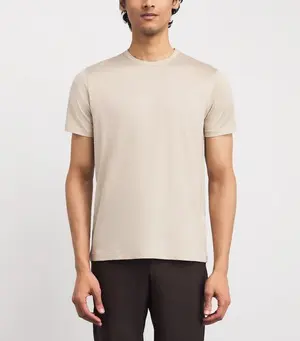 Sunspel Supima Cotton Classic T-shirt - Beige