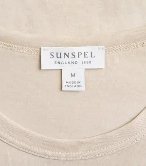 Sunspel Supima Cotton Classic T-shirt - Beige