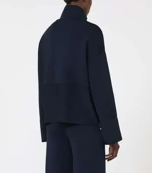 Max Mara High-neck Zip-up Cardigan - Blue