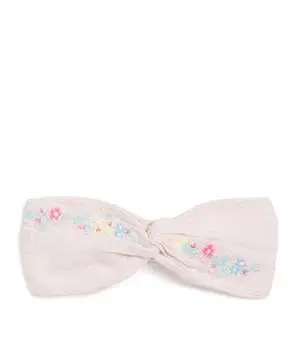 TARTINE ET CHOCOLAT Linen Embroidered Headband - Pink