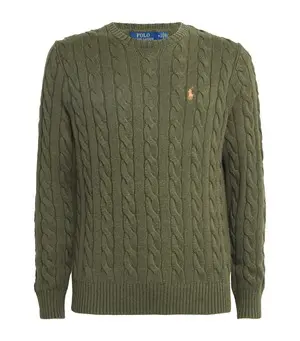 Polo Ralph Lauren Cotton Cable-knit Sweater - Green