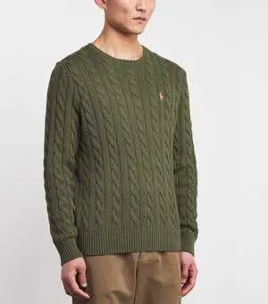 Polo Ralph Lauren Cotton Cable-knit Sweater - Green