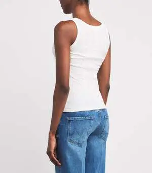MOTHER Cotton Runner Up Tank Top - Blue