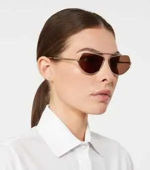 Max Mara Metal Square Sunglasses