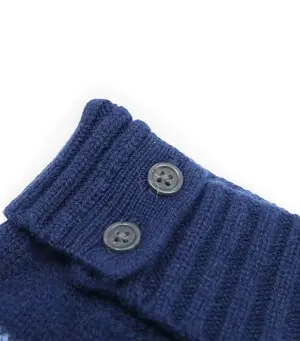 Ralph Lauren Wool-cashmere Flag Dog Sweater - Navy