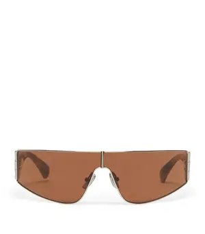 Max Mara Metal Shield Sunglasses - Brown