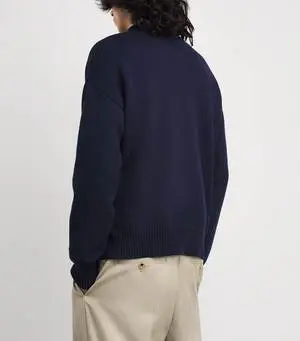 Ami De Coeur Wool-cotton Blend Sweater - Blue