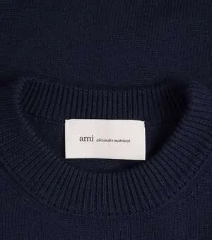 Ami De Coeur Wool-cotton Blend Sweater - Blue