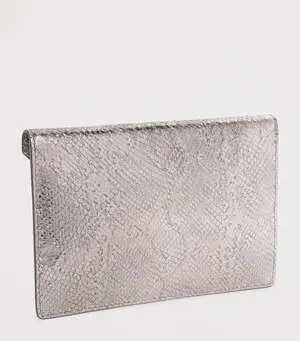 VIVIENNE WESTWOOD Croc-embossed Leather Envelope Clutch
