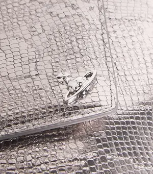 VIVIENNE WESTWOOD Croc-embossed Leather Envelope Clutch