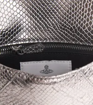 VIVIENNE WESTWOOD Croc-embossed Leather Envelope Clutch