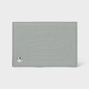 Paul Smith Grey Leather 'sardines' Card Holder - Multicolour