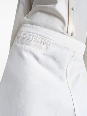 LEMAIRE Asymmetric Cotton Skirt - White