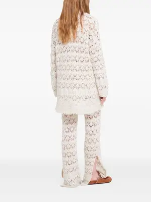 Alanui Lagoon Romance Cotton Cardigan - White