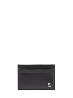 Fendi Squared Ff Card Holder - Black