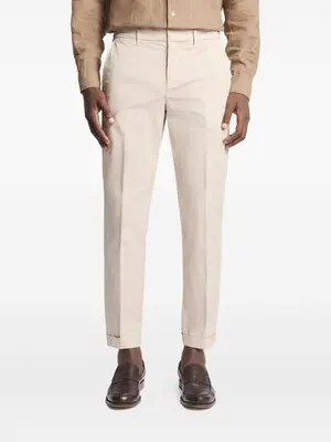 FAY Slim Fit Trousers - White
