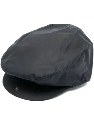 Barbour Basco Wax Flat Cap - Blue