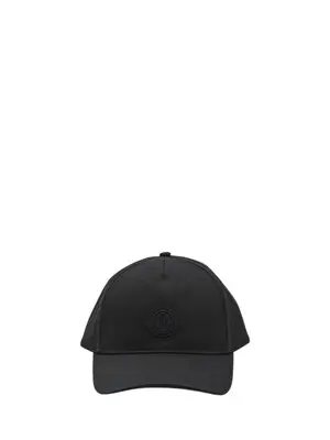 Moncler Cotton Baseball Cap - Black