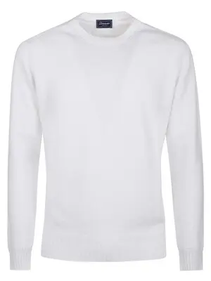 DRUMOHR Crew Neck Sweater - White