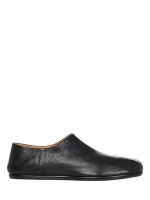 MAISON MARGIELA Tabi Leather Slippers - Black