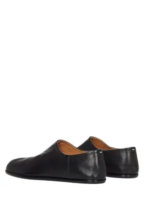 MAISON MARGIELA Tabi Leather Slippers - Black