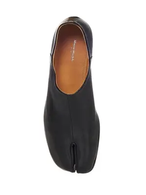 MAISON MARGIELA Tabi Leather Slippers - Black