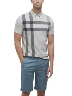 Barbour Blaine Plaid Polo - Beige