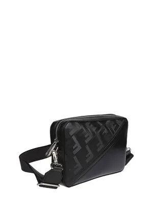 Fendi Diagonal Shoulder Bag - Black