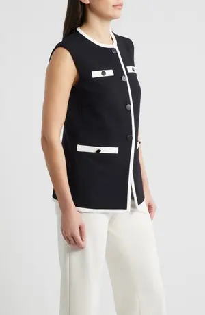 Anne Klein Color Block Vest