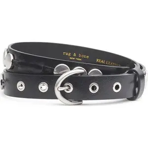 Rag & Bone Luna Leather Belt - Black