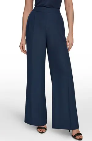 Donna Karan New York High-waisted Wide-leg Pants - Nightfall
