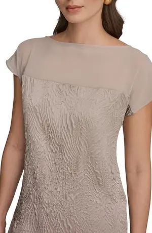 Donna Karan New York Mixed Media Top