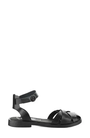 Fly London Alli Ankle Strap Fisherman Sandal - Black