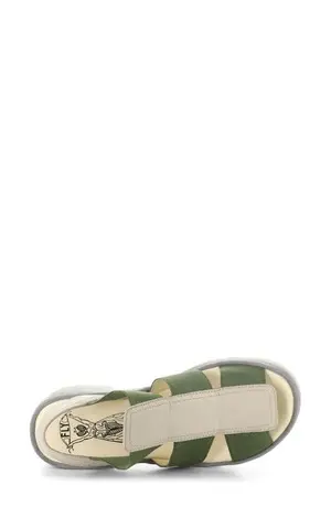 Fly London Teev Platform Sandal - Taupe/khaki