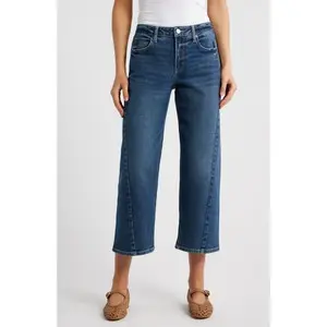 CITY BLUES Forward Seam Crop Jeans - Dark Antique Wash