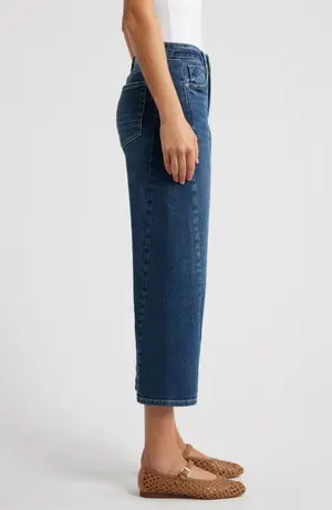 CITY BLUES Forward Seam Crop Jeans - Dark Antique Wash