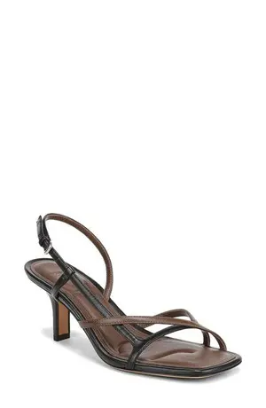 Vince Lilian Strappy Sandals - Black/cedar Brown