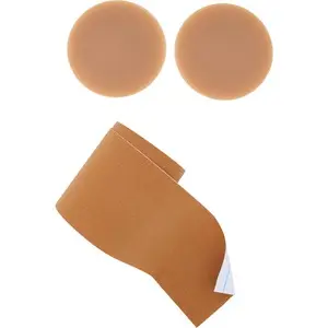 BLOO Shape Tape Rounds Waterproof Silicone Nipple Covers & Body Sculpt Tape Kit Medium-dark