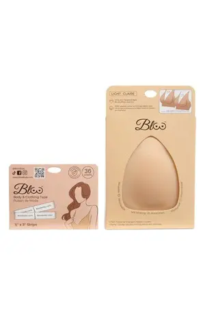 BLOO Seamless Confidence Waterproof Silicone Nipple Covers & Fashion Tape Kit - Light