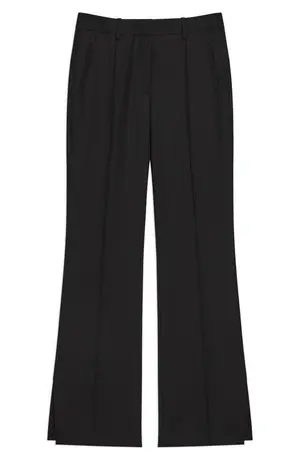 Helmut Lang Wool Gabardine Bootcut Trousers