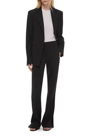 Helmut Lang Wool Gabardine Bootcut Trousers