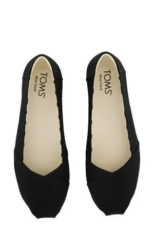Toms Alpargata Ballet Flat - Black