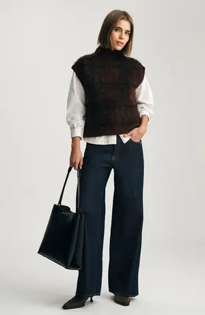 MAVI Funnel Neck Sweater Vest