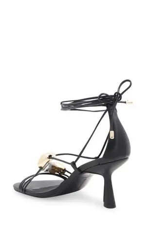 Bcbgmaxazria Quilan Ankle Wrap Sandal - Black