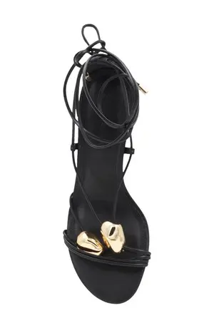 Bcbgmaxazria Quilan Ankle Wrap Sandal - Black
