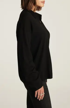 MAVI Wool Polo Sweater - Black