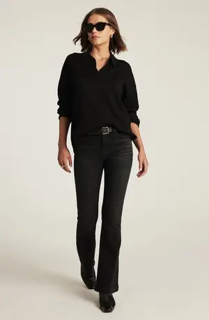MAVI Wool Polo Sweater - Black