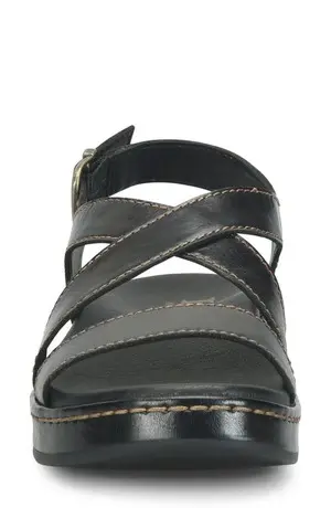 BØRN Victoria Slingback Sandal - Black Leather