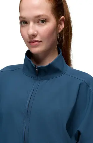 Prana Send Off Crop Jacket - Bluff Blue